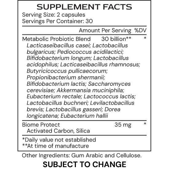 Metabolic µBiomic – Systemic Formulas Patient Portal